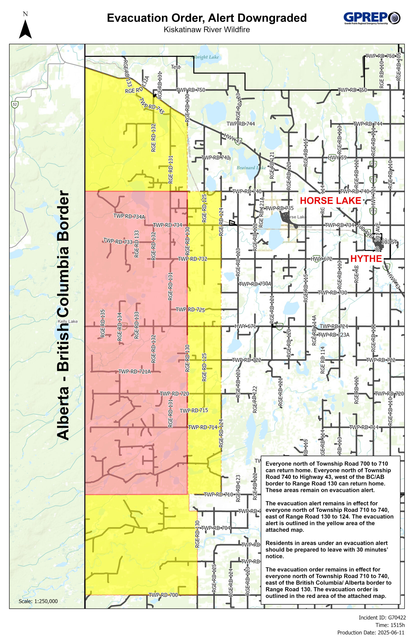 Update #25: Evacuation Order, Alert Downgraded — GPREP - Grande Prairie ...
